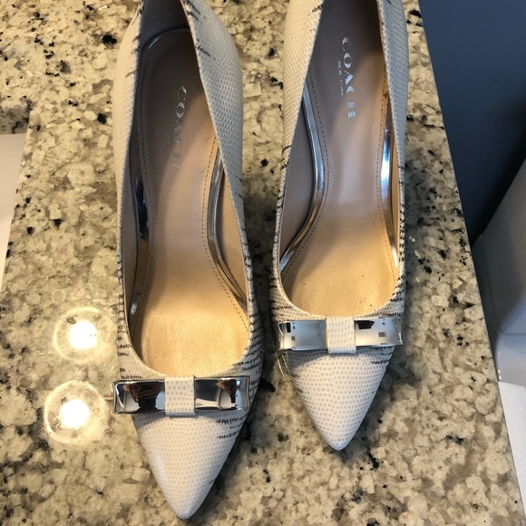 Coach | Shoes | Authentic Black White Coach Pump Heels | Poshmark